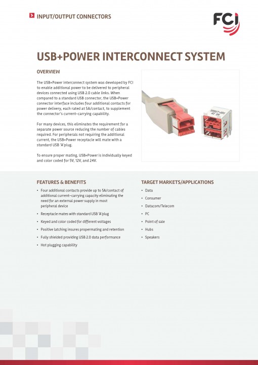 POWER USB(FCI) | (주)도림엘